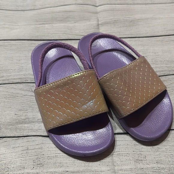wonder nation | Shoes | Wonder Nation Mermaid Purple Slide Sandals Size ...
